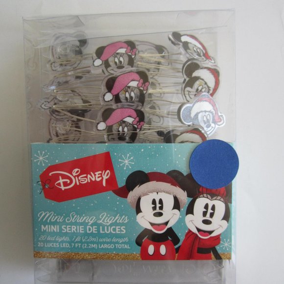 Disney | Holiday | Disney Mickey Mouse Minnie Christmas Mini String ...